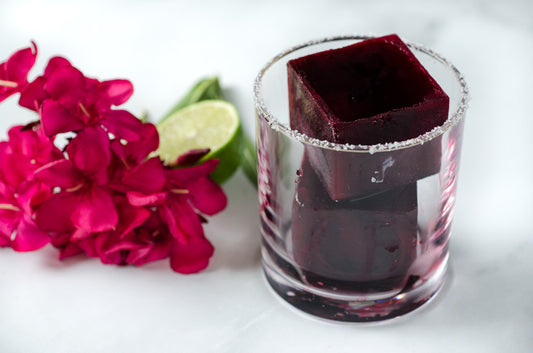 Transform Your Beverages with Hibiscus Ice Cubes: Beautiful blocks of
