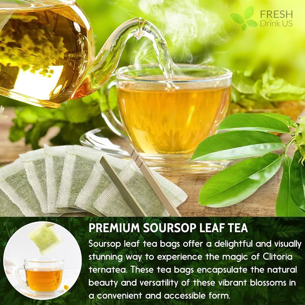 Organic Soursop Leaves Tea - Natural Health Benefits & Relaxation