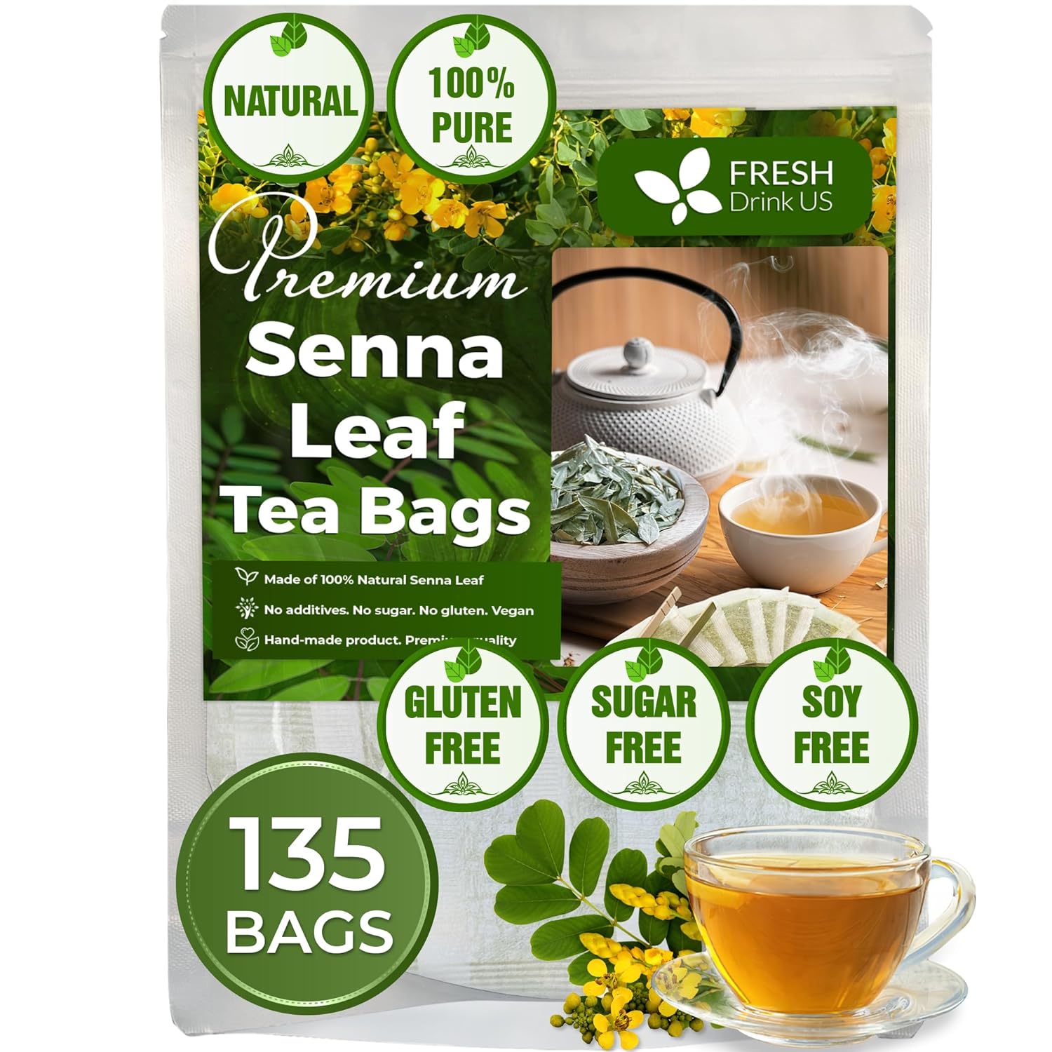 Premium Senna Leaf Tea Bags