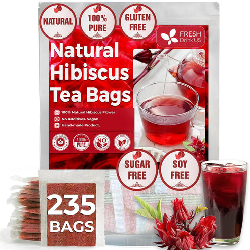 Organic Hibiscus Flowers Tea, 100% Natural, Pure from Hibiscus Flowers